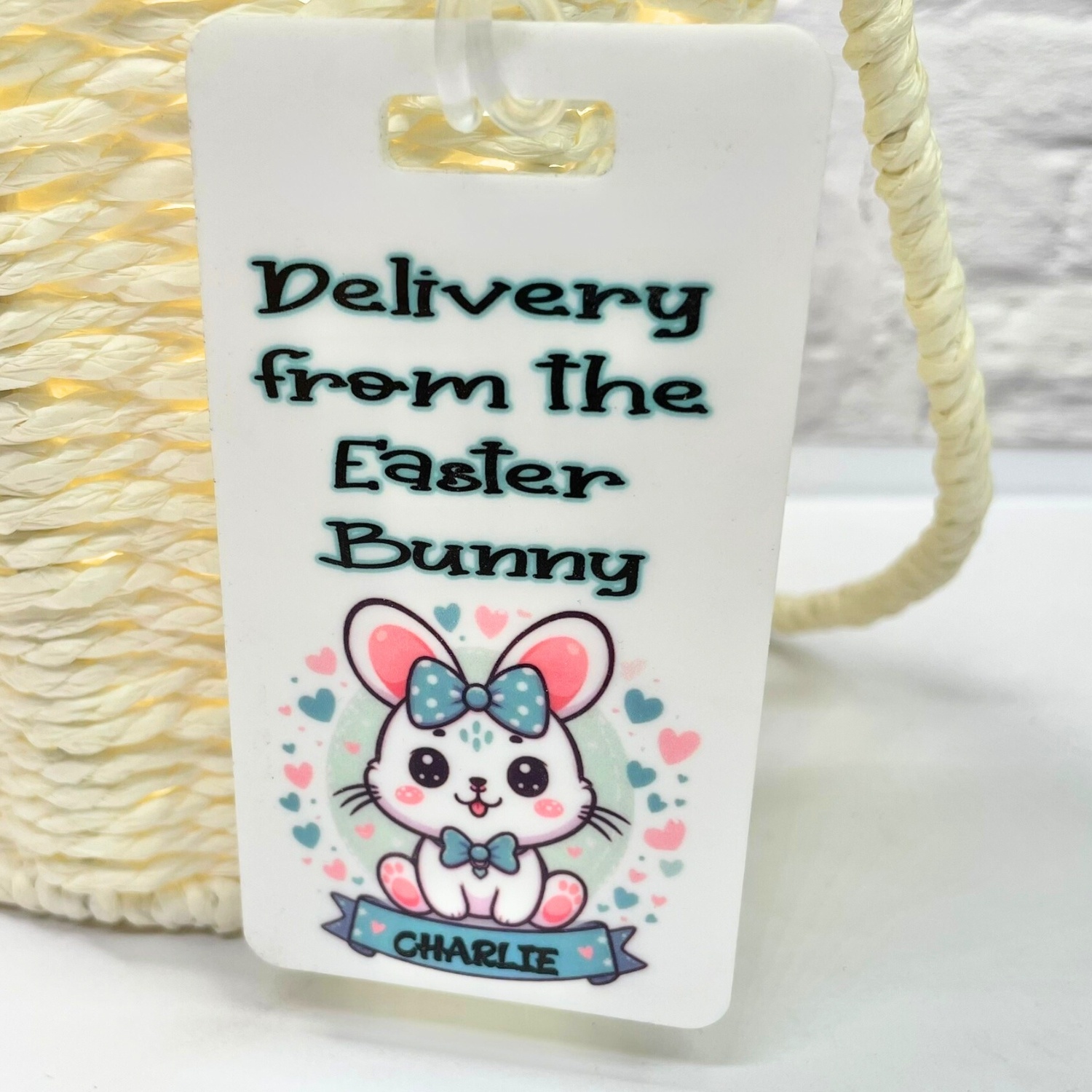 EASTER PERSONALISED TAGS | EASTER NAME TAGS/ORNAMENTS | EASTER